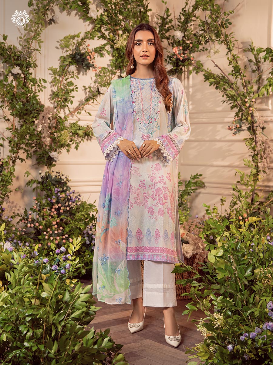 MEERA BY GULLJEE | EMBROIDERED LAWN | D-04 – Siyaab Lawn Hub