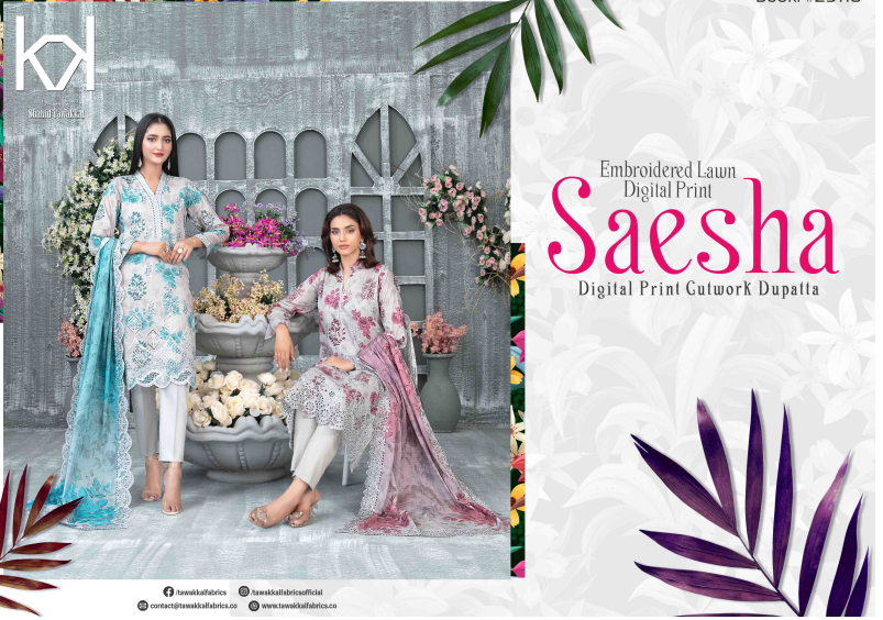 SAESHA BY TAWAKKAL – Siyaab Lawn Hub